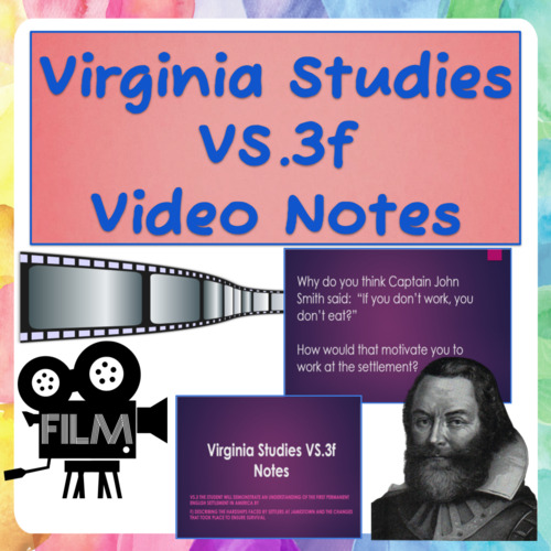 Virginia Studies VS.3f Notes Recording by Land of Learning by Laura
