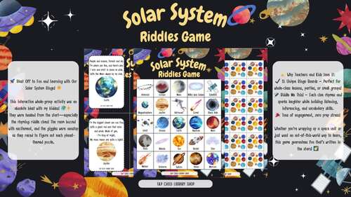 Solar System Bingo Riddles – A Wildly Fun Speech & Language Adventure.