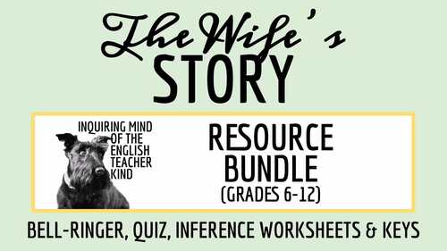 "The Wife's Story" by Ursula K. Le Guin Quiz, Bell Ringer, and ...