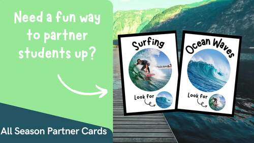 All Seasons Partner Pair Up Cards! by HolmRoom | TPT