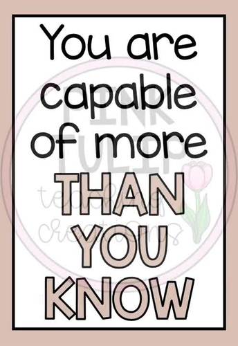 Growth Mindset Poster Set - Earth Tones Classroom Decor | TpT