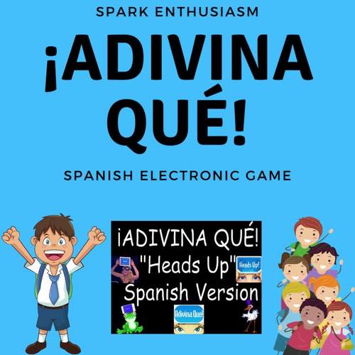 Adivina Que Spanish Heads Up Electronic Game Advanced Version | TPT