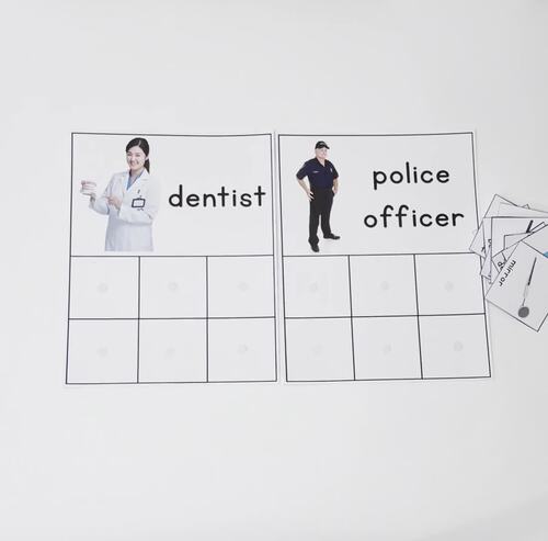 Community Helpers and Buildings Vocabulary Picture Cards Worksheets ...