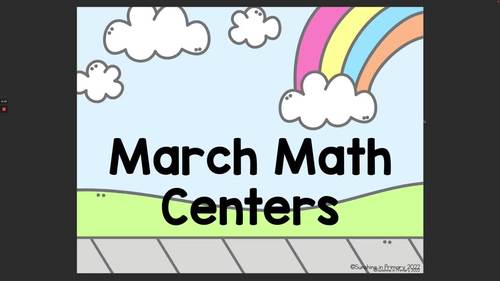 March Math Centers for First Graders | TPT