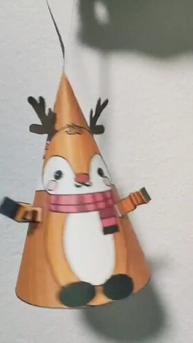 Christmas Crafts Ornament Coloring Craft Activity The Rudolph Reindeer ...