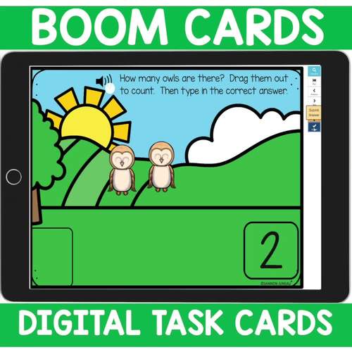 Counting Objects to 10 using Boom Cards K.CC.B.4b | Distance Learning