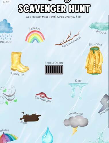 Rainy Day Activities, Scavenger Hunt, Spring Activities, Outdoor Games