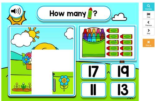 Numbers 11 to 19 Boom Cards Kindergarten by A Kinderteacher Life