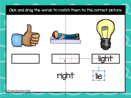 IE and IGH (Long i Vowel Teams) for Google Slides™ | TPT