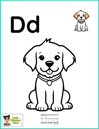 ABC Coloring Book for Kids Ages 3-5: Fun Alphabet Letters with Easy Words