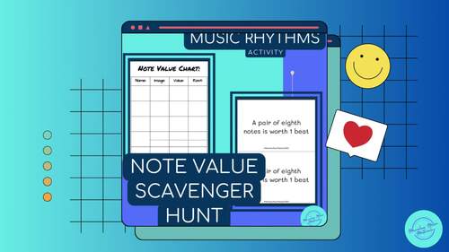 MUSIC RHYTHM | Scavenger Hunt | Middle School General Music | Print