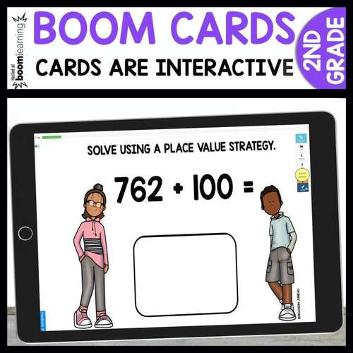 3 Digit Addition without Regrouping using Boom Cards | TPT
