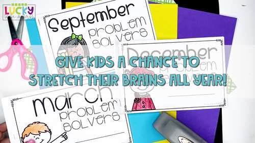 Logic Puzzles for Fall 1st Grade 2nd Grade Logic Puzzles Problem Solving