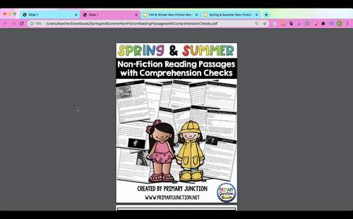 Seasonal Non-Fiction Reading Passages with Comprehension Checks BUNDLE PACK