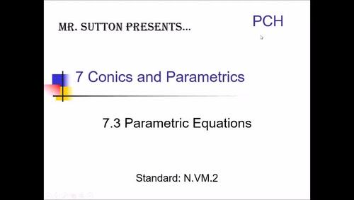 Parametric Equations (Pre-Calculus) by Mr Sutton Presents | TPT