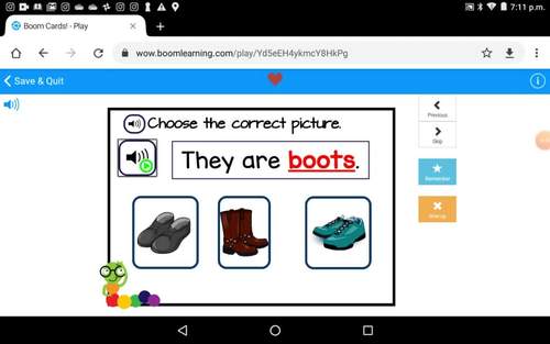 Clothes 2 - Listen and Choose Boom Cards - Distance Learning | TPT