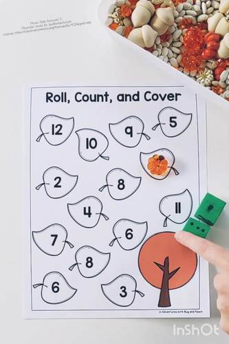 Roll and Count - Roll and Cover GROWING BUNDLE by Adventures with Bug ...