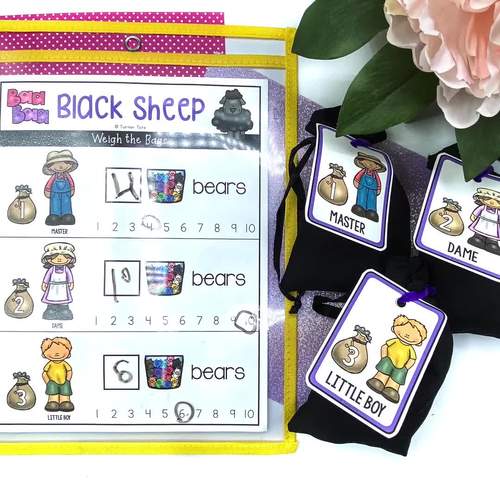 Baa Baa Black Sheep Activity for Non-Standard Weight by Turner Tots