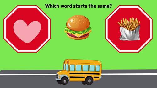 Back to School Kindergarten Digital Beginning Sound Fluency Activity ...