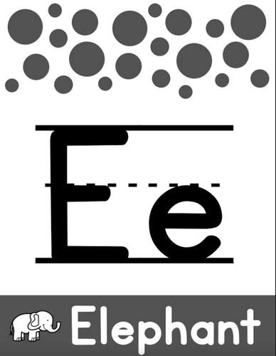 Gray Polka Dot Party Alphabet Posters: Set #3 by Magical Miss Meg