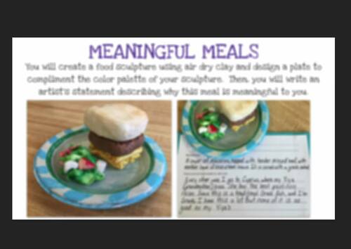 Clay Food Art Sculpture: Meaningful Meals by Petite Art Studio | TPT