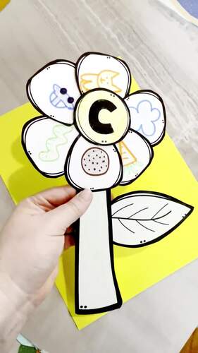 Spring Flower Name Craft- Preschool, Kindergarten, All About Me | TPT