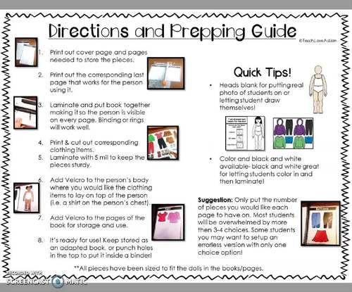 Getting Dressed Printable & Digital BUNDLE by Teach Love Autism | TpT