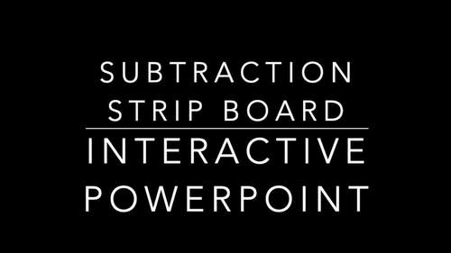 Interactive Montessori Subtraction Strip Board by Montessori Tails