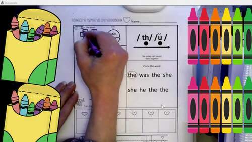 Heart Word Practice / Science of Reading / Multi-Sensory / Orton Gillingham