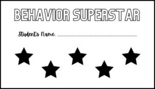 Behavior Superstar Punch Cards (Variety Pack of 5,10, & 20 punches)