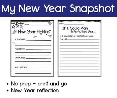 My New Year Snapshot | Letter To My New Year by Kidz Learning Studio