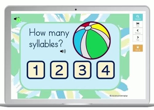 Counting Syllables with Audio (Digital Learning - BOOM CARDS) | TpT