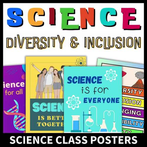 Science Diversity Posters | STEM SEL Equity Inclusion Bulletin Board ...