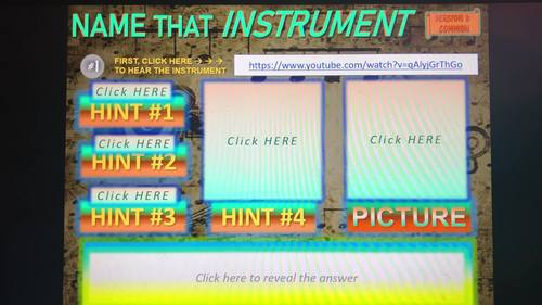 NAME THAT INSTRUMENT! - INTERACTIVE GAME BUNDLE WITH ALL 12 VERSIONS!