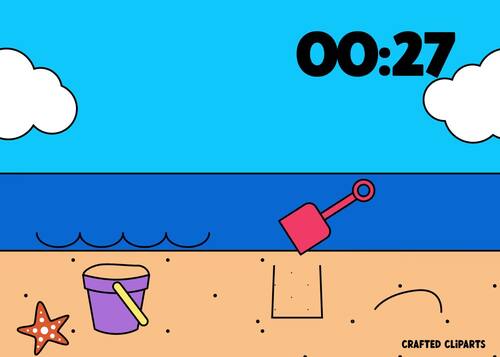 Summer Visual Timer Countdown Classroom Management Tool Transition PPT ...