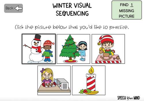 Winter Sequencing Boom Cards™ - 4 Step Visual Sequences | Winter Sequences