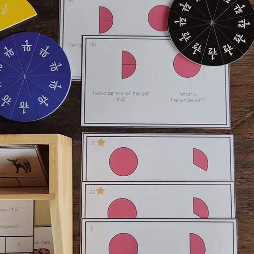 Montessori fractions of an amount by Montessorikiwi | TPT