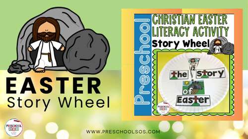 Christian Easter Preschool Activity - Easter Story Wheel by Preschool SOS