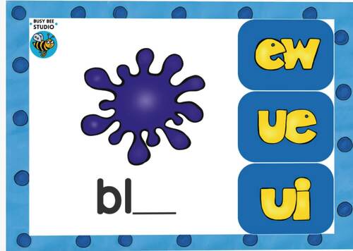 LONG U VOWEL TEAMS UE UI EW TASK CARDS PHONICS BOOM CARDS 1ST 2ND GRADE ...