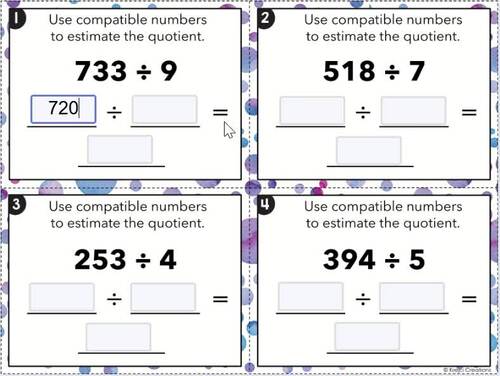 compatible numbers 4th grade
