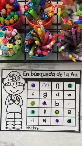 Abecedario Hojas de Trabajo No Prep Alphabet Activities in Spanish