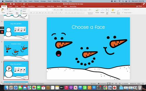 Winter Music Solfege Snowman Interactive Whiteboard Game for Do | TPT