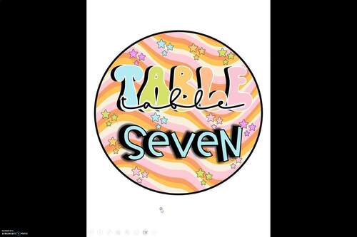 Pastel Party Table Numbers Labels by Julia's Colorful Classroom | TPT