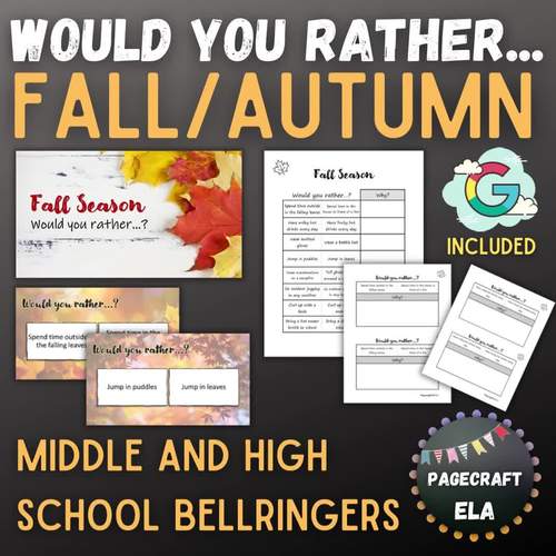 Autumn | Would You Rather | Discussion | Brain Breaks | Fall | October ...