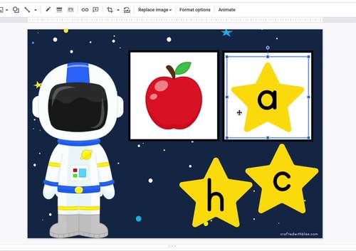 Outer Space Digital Beginning Sounds Distance Learning | TPT