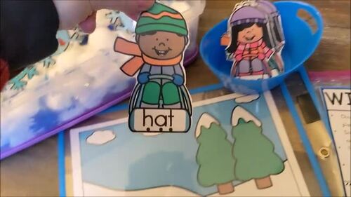 Winter CVC Word Match Activity by Fun Hands-on Learning | TPT