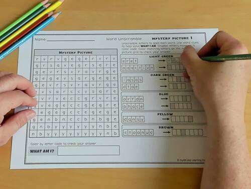 Summer Word Unscramble Mystery Picture Activities by myABCdad Learning ...