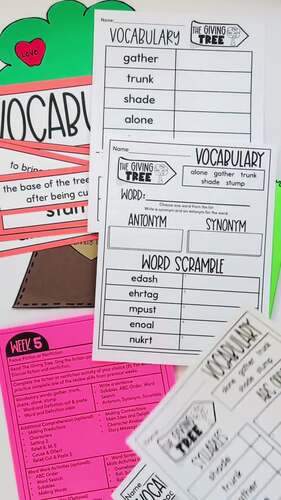 The Giving Tree Activities Book Companion Reading Comprehension | TPT