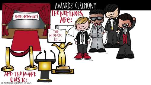 Awards Ceremony clip art, Red Carpet clip art COMBO PACK by Melonheadz ...