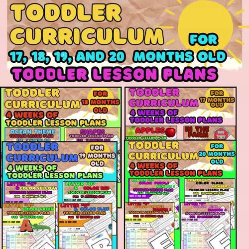 MEGA BUNDLE- 17,18,19, and 20 months old curriculum by Tikes Learning Space